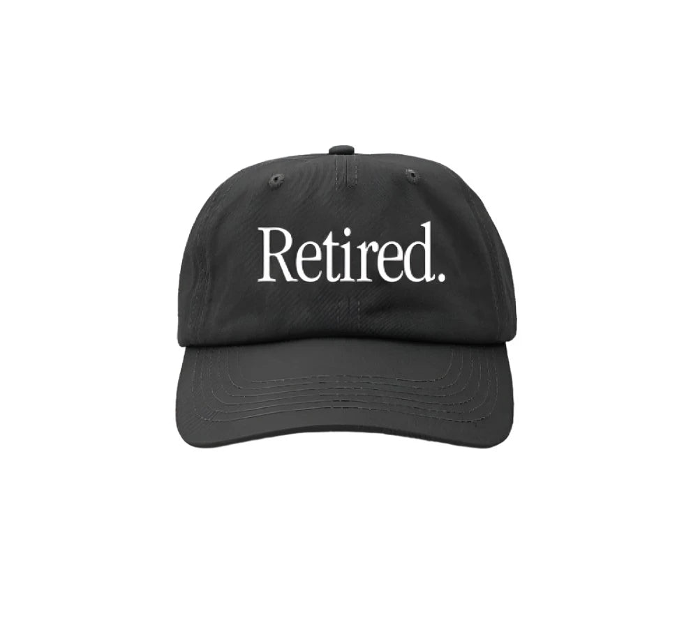 Duvin - "Retired" Hat (Black) - Cotton Unstructured Dad Hat – Reach E-Shop